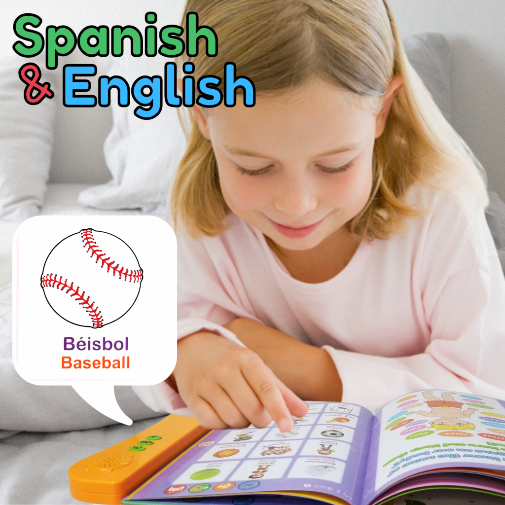 ZEENKIND Spanish & English Learning Audio Books for Kids, 23 Pages ...