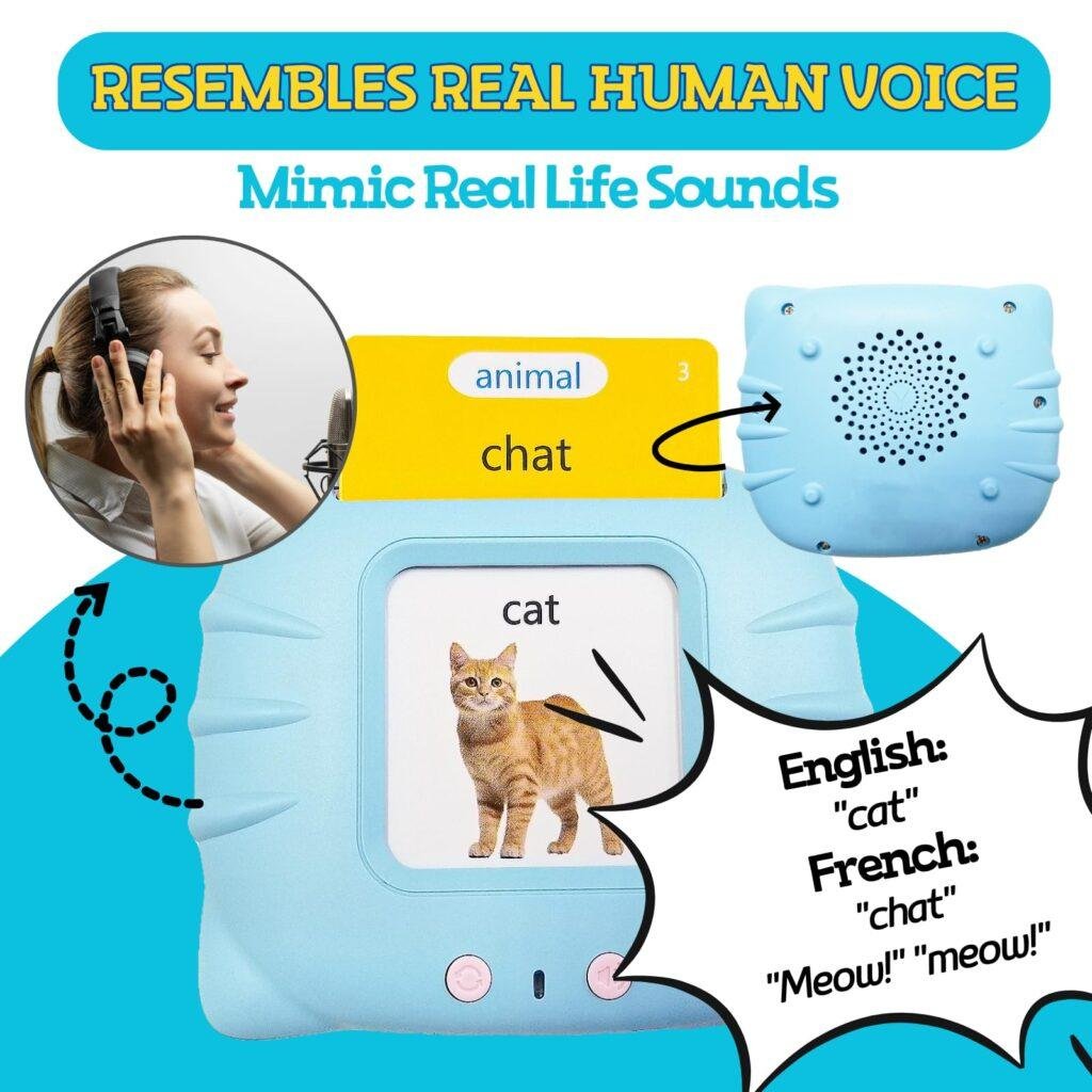 ZEENKIND French & English Talking Flashcards for Kids with 510 ...